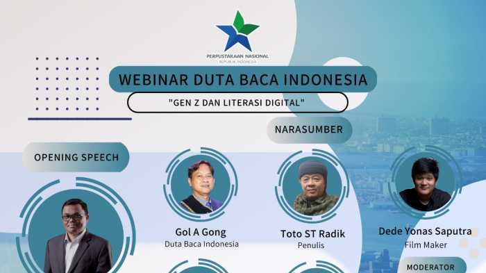 Perpustakaan Nasional Gelar Webinar Gen Z dan Literasi Digital, BAK ...
